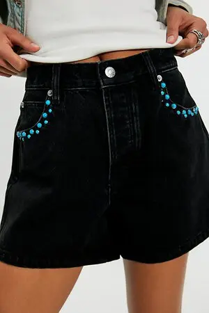Rolla's Lou Gem Denim Shorts - Opium