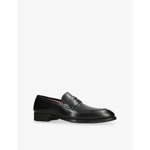 Magnanni Madison Leather Loafers - Black