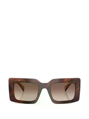Prada Square-frame Sunglasses - Brown