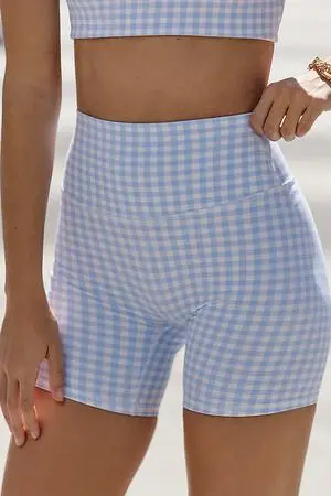 Astoria Activewear Luxe Balance Gingham Bike Shorts