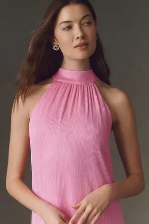 ELLIATT Varella Halter Gown With Ruffled Skirt - Pink