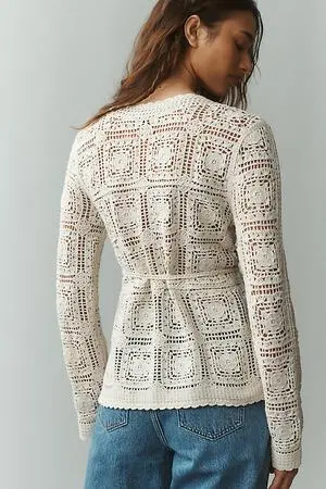 NVLT Crochet Knit Top Jacket
