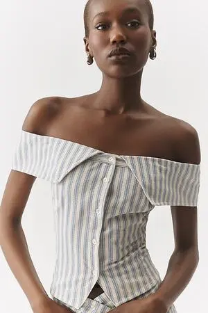 MUSE ASSEMBLY Cotton Off-the-shoulder Top