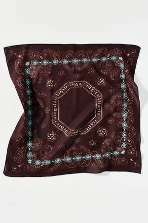 ELIZABETH GILLETT Embroidered Headband - Brown