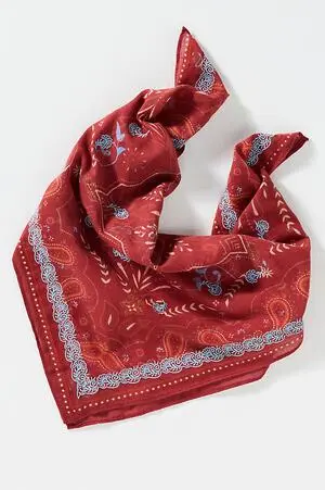 ELIZABETH GILLETT Embroidered Headband - Wine