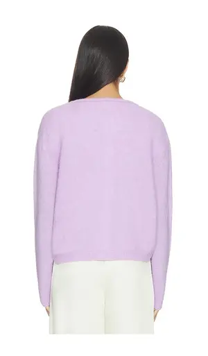 American Vintage Crew Cardigan - Lavender