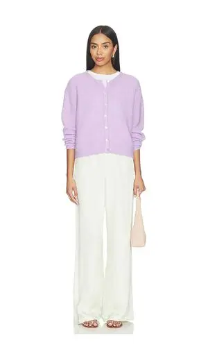 American Vintage Crew Cardigan - Lavender