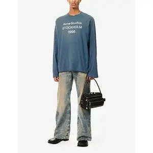 Acne Studios Edden 1996 Long-sleeve Cotton-blend T-shirt