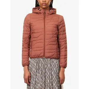 Moncler Delebiao Hooded Down Jacket - Brown