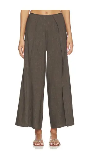 Proenza Schouler White Label Calla Pant - Coffee