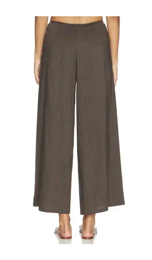 Proenza Schouler White Label Calla Pant - Coffee