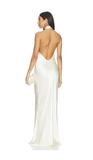 THE SEI Halter Drape Gown