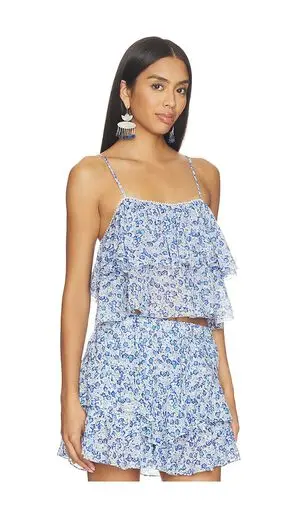 Isabel Marant Étoile Tiered Ruffle Top - Blue