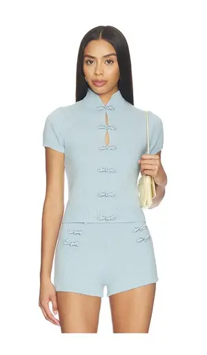 SAU LEE Mountain Cashmere Top