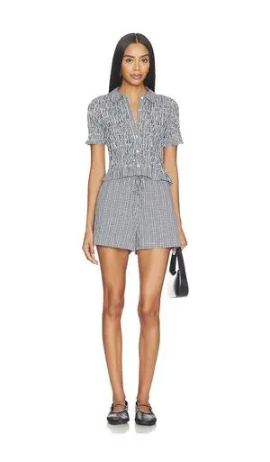 Rails Alton Smocked Button-down Top