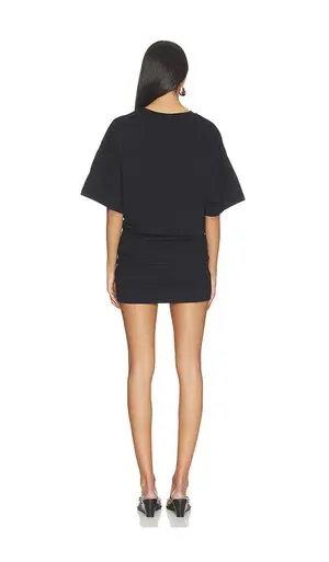 Enza Costa Short Sleeve Crewneck Mini Dress