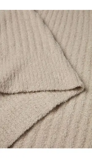 Barefoot Dreams Cozychic Lite Ribbed Throw In Taupe