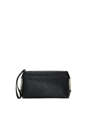Victoria's Secret Straw Clutch Crossbody Bag - Black