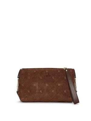 Victoria's Secret Monogram Wristlet Clutch - Brown