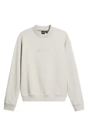 BOSS Cotton French Terry Crewneck Sweatshirt