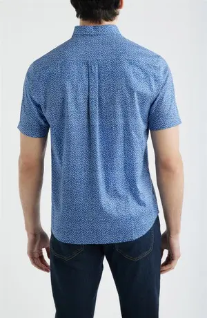 Johnnie-o Patel Hangin’ Out Heart Print Short Sleeve Button-up Shirt
