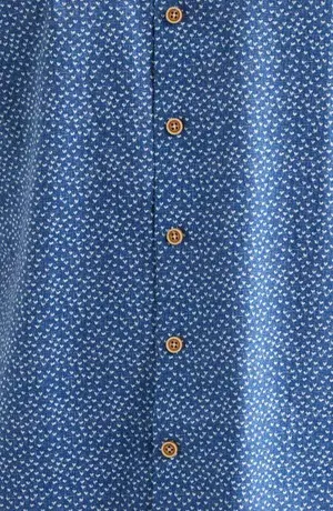 Johnnie-o Patel Hangin’ Out Heart Print Short Sleeve Button-up Shirt