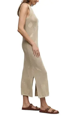 Barefoot Dreams Open Stitch Cotton Maxi Dress