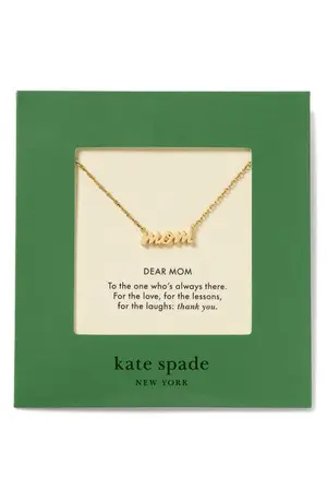 Kate Spade New York Dear Mom Pendant Necklace