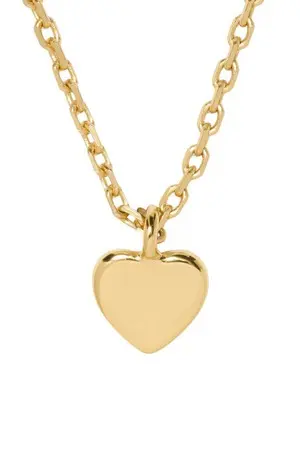 Kate Spade New York Heart Pendant Link Necklace Gold