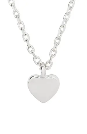 Kate Spade New York Heart Pendant Link Necklace - Silver