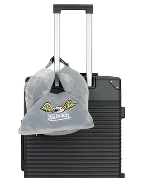 VON DUTCH Eyeconic Hooded Travel Neck Pillow
