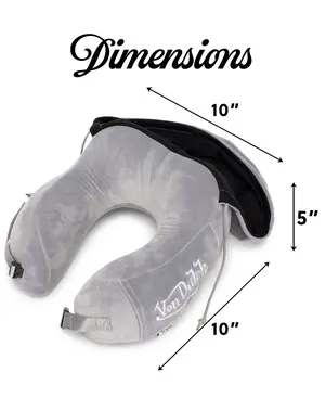 VON DUTCH Eyeconic Hooded Travel Neck Pillow