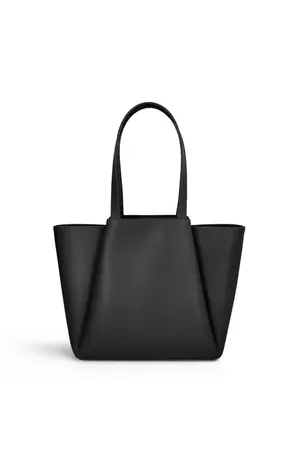 KAAI Pyramid Leather Tote Bag Black