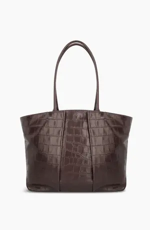 KAAI Horizon Leather Tote Bag - Espresso
