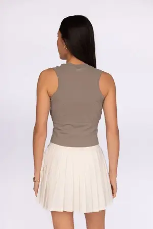 FORE-TÉ CLUB ATTIRE Stella Athletic Tank Top - Saddle