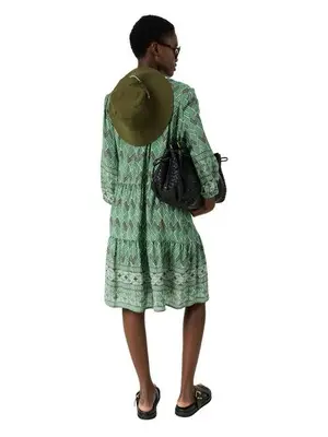 Gerard Darel Rim Geometric Print Knee-length Tunic Dress