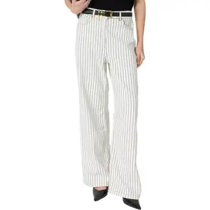 Gerard Darel Amaliah Striped Wide-leg Jeans