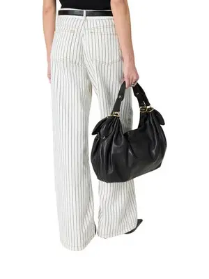 Gerard Darel Amaliah Striped Wide-leg Jeans
