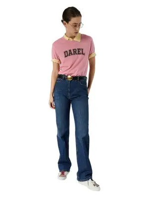 Gerard Darel Melly Retro Logo T-shirt - Light Pink