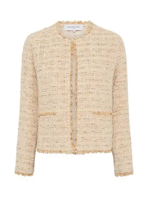 Gerard Darel Talea Tweed Jacket - Beige
