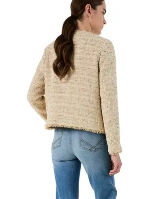 Gerard Darel Talea Tweed Jacket - Beige