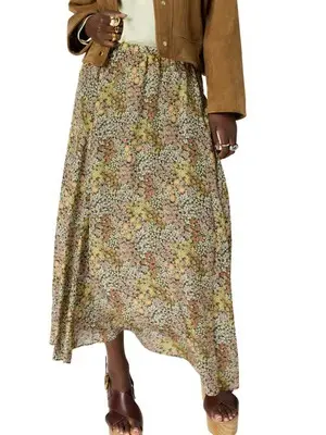 Gerard Darel Jasmyne Floral Maxi Skirt