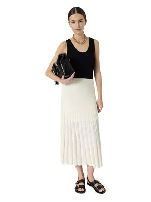 Gerard Darel Jocelyna Ribbed Knit Midi Skirt
