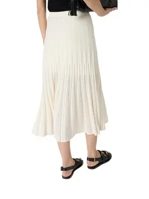 Gerard Darel Jocelyna Ribbed Knit Midi Skirt