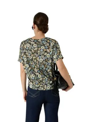 Gerard Darel Malinae Floral Print T-shirt - Jeans