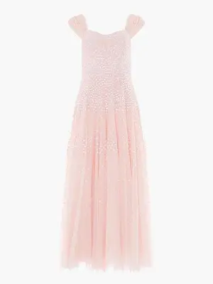 NEEDLE & THREAD Sequin Sweetheart Ankle Gown - Opal