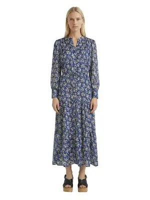 Gerard Darel Ruvia Floral Printed Dress - Ink