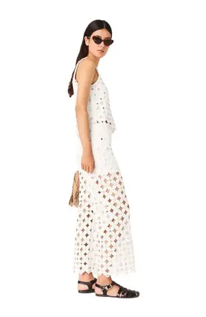 Maje Crochet Trousers With Mirrors