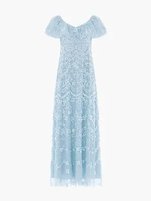 NEEDLE & THREAD Freya V-neck Gown