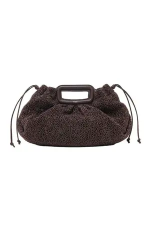 Maje Mipli Bouclé-effect Clutch